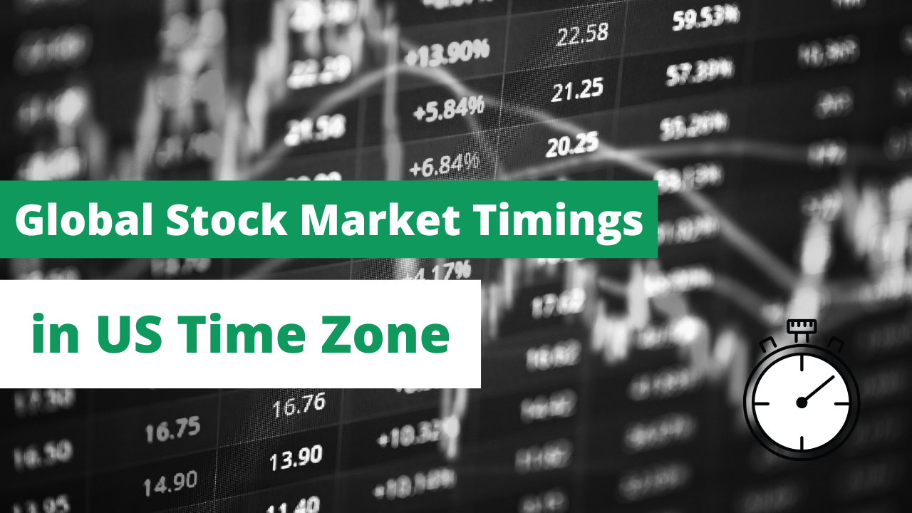 Global Stock Market Timings in US Time Zone 2026